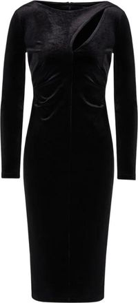 A|X Armani Exchange Femme, Robes, Noir, Taille: 36 FR Abito Longuette in Velluto