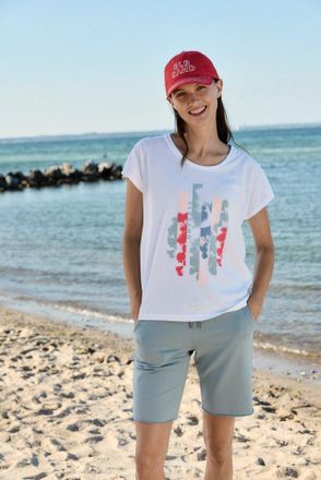 Elbsand T-Shirt ELBSAND Grima T-Shirt bright white print