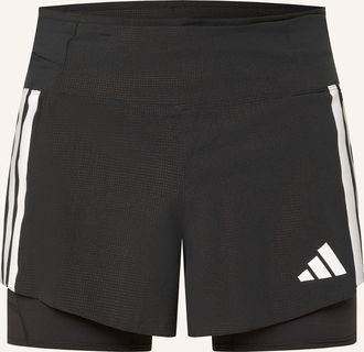 adidas 2-In-1-Laufshorts Adizero Running 2-In-1 Gel Pocket schwarz