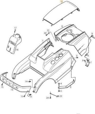 STIGA Sports Original Stiga-Motorabdeckung - 1134-4789-01