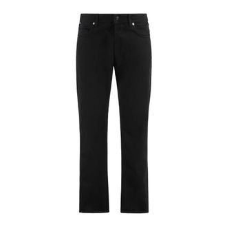 Stone Island Pantalon en serge de coton teint en piece - Homme - Jeans - Noir - Taille: W33