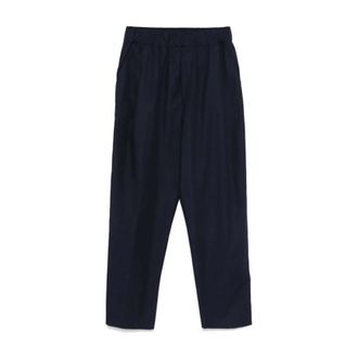 Laneus Homme, Pantalons, Bleu, Taille: M Pantalon Large en Popeline Bleu