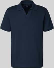 Mc Neal Regular Fit Strick-Poloshirt mit V-Ausschnitt