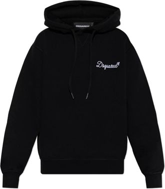 Dsquared2 Femme, Sweatshirts et sweats &agrave; capuche, Noir, Taille: 38 FR Sweat &agrave; capuche