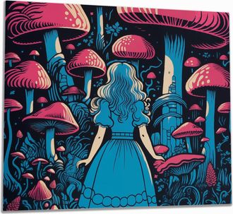 Wallario Herdabdeckplatte/Spritzschutz aus Glas, 1-teilig, 60x52cm mit 8mm hohen Füßen, für Ceran- und Induktionsherde, Im Reich der Fantasie