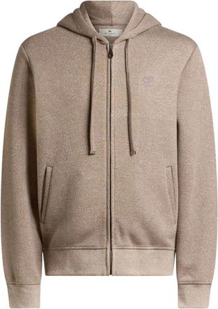 Etro Kapuzenpullover mit durchgehendem Rei&szlig;verschluss - - Sweatshirts & Hoodies - Herren - Beige - XL
