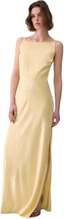 Liu Jo Femme, Robes, Jaune, Taille: 42 FR Robe Maxi Sans Manches