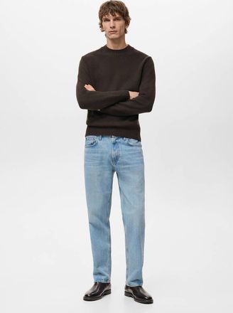 Mango Pullover aus 100% italienischer Strickwolle schokolade - Herren - S - MANGO MAN