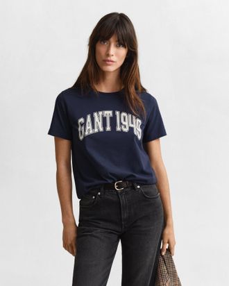 GANT Damen Graphic T-Shirt (XXXL) MARINE