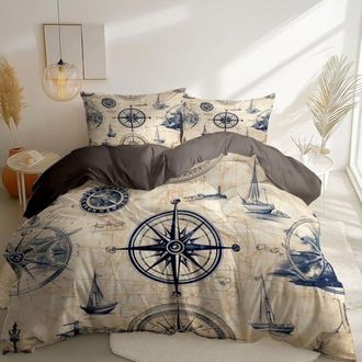 Generic Housse de Couette R&eacute;versible, Gris Prot&egrave;ge-Couette pour gar&ccedil;ons Filles Enfants, Floral Vintage Minimaliste Noeud th&egrave;me Parure de Lit, avec Fermeture &Eacute;