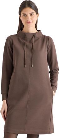 Cecil Kleid in Unifarbe urban Taupe XXL