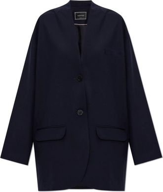 Fabiana Filippi Femme, Vestes, Bleu, Taille: 38 FR Blazer Cintr&eacute; &agrave; la Taille