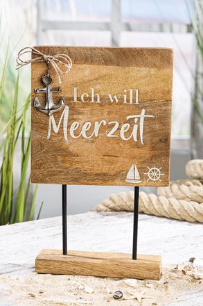 Gilde Skulptur Ich Will Meerzeit auf Base 51780