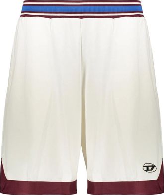 Diesel Homme, Shorts, Blanc, Taille: XL Bermuda avec taille &eacute;lastiqu&eacute;e