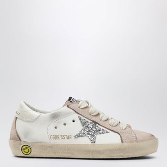 Golden Goose Super-Star Sneaker in Wei&szlig;/Rosa/Silber