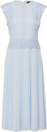 s.Oliver Midikleid Kleid &Auml;rmelloses Midikleid mit Spitze und Plissee