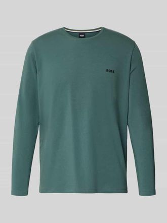 HUGO BOSS Regular Fit Langarmshirt aus Baumwoll-Mix Modell MIX&MATCH
