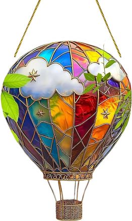 Generic Solar Hot Air Ballon - Gartendekoration f&uuml;r den Au&szlig;enbereich, Hei&szlig;luftballon Laterne | Bunte Laternenornamente im Hei&szlig;luftballon, charmante dekorative
