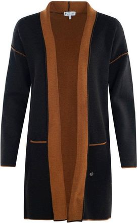 Hajo Strickjacke Long Strickjacke Doubleface Optik