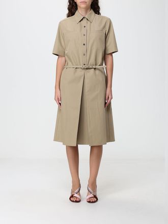 Fendi Midi-Hemdblusenkleid aus Baumwolle mit verstellbarem G&uuml;rtel