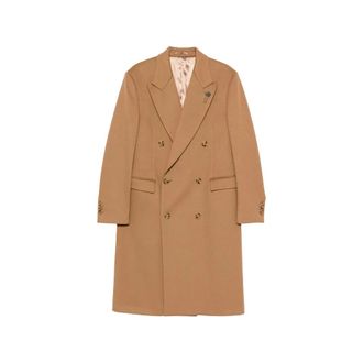 Lardini Manteau crois&eacute; - Homme - Manteaux - Beige - Taille: XL