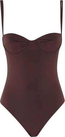 Federica Tosi Femme, Maillots de bain, Violet, Taille: 40 FR Costume Intero Balconcino