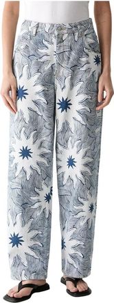 Never Fully Dressed Jean coupe d&eacute;contract&eacute;e - Femme - Pantalons - Multicolore - Taille: 44 FR