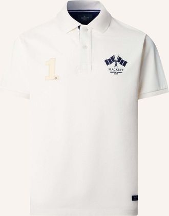 Hackett Poloshirt Heritage Lrc Flag weiss