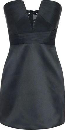Elisabetta Franchi Minikleid aus Gazar-Stoff - - Dresses - Damen - Schwarzk - S