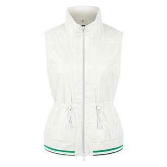 Marc Cain Femme, Vestes, Blanc, Taille: 44 FR Gepaddete Weste mit Herzprint