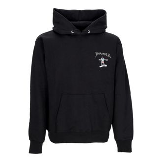 Thrasher Schwarzer Hoodie mit verstellbarer Kapuze und Fronttasche - - Sweatshirts & Hoodies - Herren - Schwarzk - L