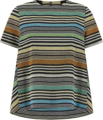 Missoni Femme, Tops, Multicolore, Taille: 38 FR T-shirt &agrave; rayures lam&eacute;