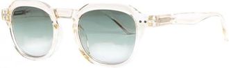 Nyls Cr&eacute;ation Lunettes Loupe De Soleil Transparentes Classes et Tendances Rectangles - Taille: Dioptrie 3,5 - Couleur: Blanc - Homme