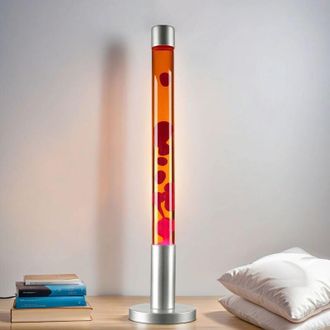 Rabalux Gro&szlig;e Lavalampe alan H:76cm Rot Orange Retro Design