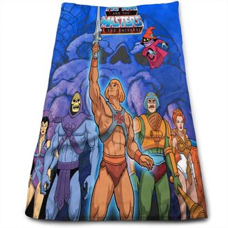 Hdadwy He-Man und die Meister des Universums Unisex Handtuch Weiche Handtücher Strandtuch Lustiges Geschenk Neuheit Handtuch Gesichtstücher Dekoratives Badez