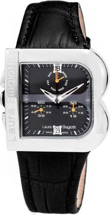 Laura Biagiotti Femme, Accessoires, Noir, Taille: ONE Size Montre habill&eacute;e en cuir