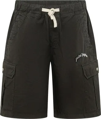 Palm Angels Homme, Shorts, Noir, Taille: XS Loose Cargo Shorts