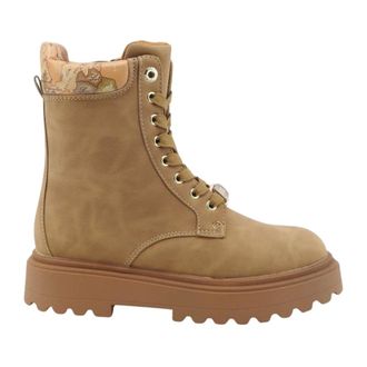 Alviero Martini 1A Classe Bottes &agrave; lacets - Femme - Chaussures - Beige - Taille: 35 EU