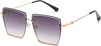 Generic Lunettes De Soleil Unisexes &Agrave; Monture M&eacute;tallique Large, Protection UV400, Id&eacute;ales For Les F&ecirc;tes, Les S&eacute;ances Photo, Les Vacances Et Les Activit&eacute;s De P