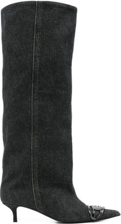 Diesel Stiefel - Tall Pointed Toe Boots - Gr. 36 (EU) - in Schwarz - f&uuml;r Damen