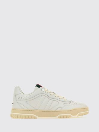 Gucci Baskets Re-Web en cuir avec d&eacute;tail Web iconique et bout rond