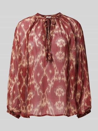 BA&SH Relaxed Fit Bluse mit Schl&uuml;sselloch-Ausschnitt Modell MENAELLE