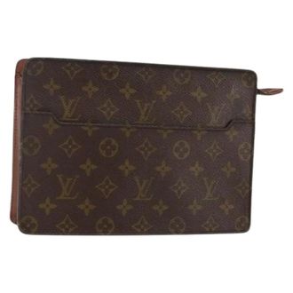 Louis Vuitton Pochette en toile Pre-owned - Femme - Pre-owned - Brun - Taille: ONE Size