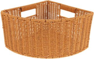 BESPORTBLE Eck-Aufbewahrungsbox in Dreiecksform: Kleine dreieckige Kunststoffk&ouml;rbe f&uuml;r Regale - F&auml;cherf&ouml;rmiger Organizer f&uuml;r Wohnzimmer, Schlafzimmer und Waschk&uuml;