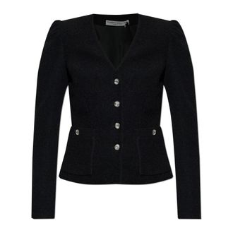 Alessandra Rich Blazer mit gl&auml;nzenden Kn&ouml;pfen - - Jackets - Damen - Schwarzk - S