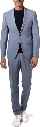 Roy Robson Herren Anzug blau Slim Fit