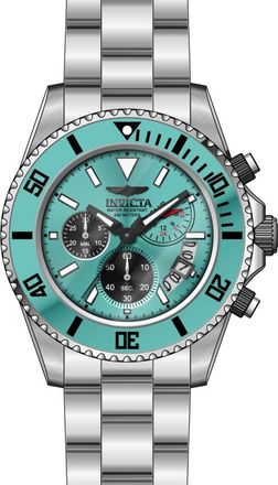 Invicta Pro Diver 51123 Herrenuhr - Quarzwerk - Edelstahl mit blauem Zifferblatt - 44 mm