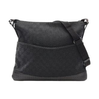 Gucci Sac bandouli&egrave;re en toile GG Pre-owned - Femme - Pre-owned - Noir - Taille: ONE Size