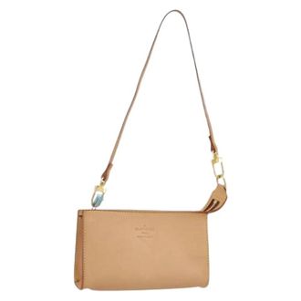 Louis Vuitton Pre-owned Nomade Leder Pochette - - Pre-owned - Damen - Beige - ONE SIZE