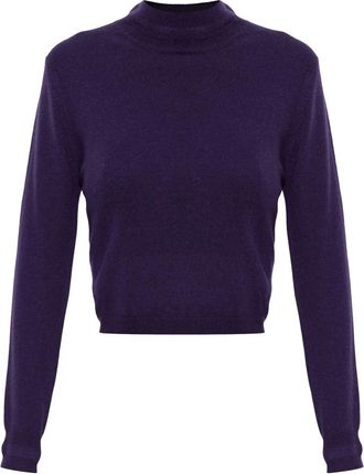 Jil Sander Kaschmirpullover - - Knitwear - Damen - Lila - M